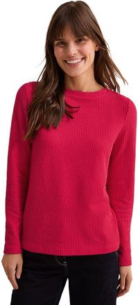 Cecil Damen B322767 Strukturshirt, Granita Red, XS EU