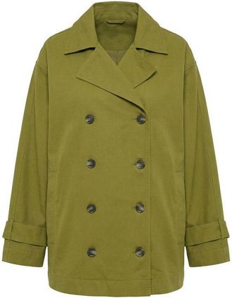 STUDIO UNTOLD Outdoorjacke Trench-Jacke oversized Revers 2 Taschen