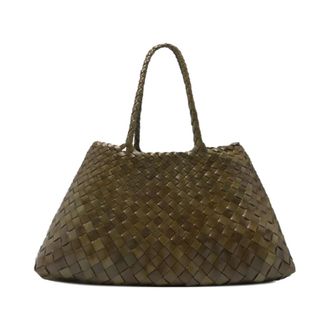 Dragon Diffusion Femme, Sacs, Vert, Taille: ONE Size Santa Croce Big Tapered Leather Strap Bag