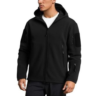 Generic Sweat a Capuche Homme Hooded Sweatshirt Veste &agrave; Capuche en Fleece Chaude Pullover R&eacute;sistante au Vent Douce et Thermique avec Capuche pour Temps Froid