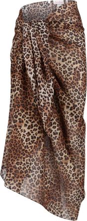 MC2 Saint Barth Midi Animal Print Skirt