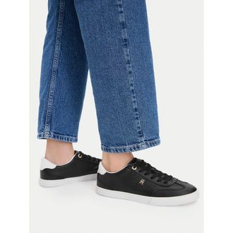 Tommy Hilfiger Sneakers Tommy Hilfiger Th Chic Low Profile Vulc FW0FW09104 Schwarz