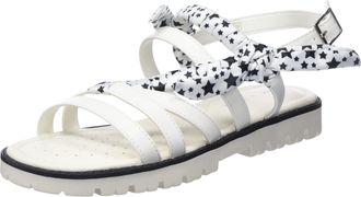 Geox J STARBLUSH G Sandal, White, 34 EU