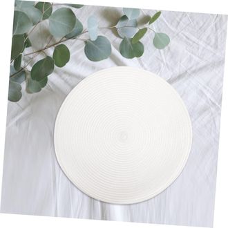 Valiclud 6stücke Teiliges Abwaschbares Pp Tischset Weiß Gewebeartiges Platzdeckchen Hitzebeständiger Ölresistenter Tischmatten Schutzunterlaget Für Restaurant 