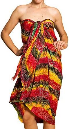 Panasiam Sarong B023 Dreamy leafs, L