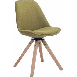 Clp Besucherstuhl Troyes Drehbar Stoff Square grün natura