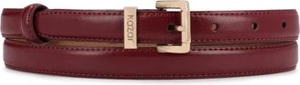 Kazar Lederg&uuml;rtel mit Silberschnalle - - Accessories - Damen - Braun - 80 CM