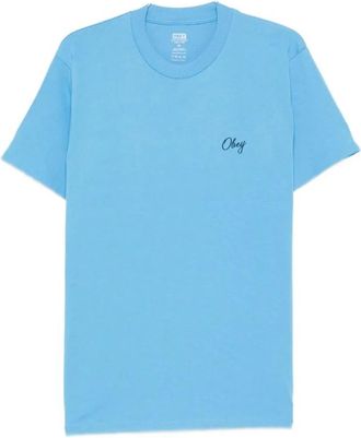 Obey Homme, Tops, Bleu, Taille: M Paper Rose Classic T-Shirt