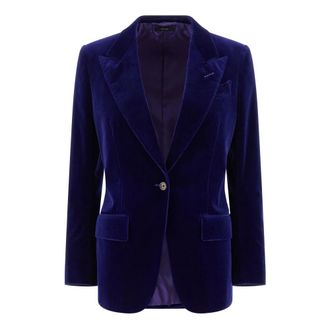 Tom Ford Wallis Blazer - - Jackets - Damen - Blau - S
