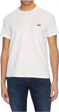 HUGO BOSS Homme, Tops, Blanc, Taille: M T-shirt Noir en Coton