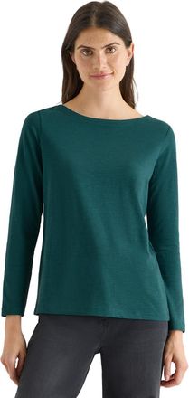 Cecil Damen 3227273 Basic Langarmshirt, Dark Sea Green, XXL