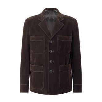 Tom Ford Lederjacken - - Jackets - Herren - Braun - XL