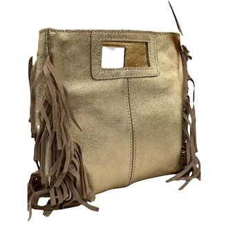 Migura Sac pour femme &eacute;l&eacute;gant design vintage avec franges, bandouli&egrave;re en cuir italien spacieux, mode &eacute;t&eacute;, id&eacute;al pour les voyages et les occasions sp&eacute;ciales,