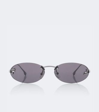 Fendi Ovale Sonnenbrille Fendi First mit Kristallen