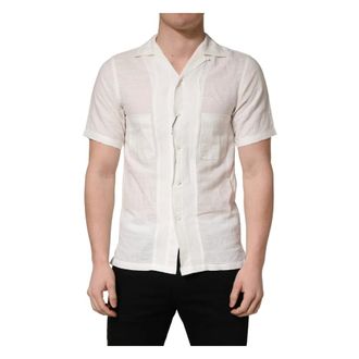Dolce & Gabbana Homme, Chemises, Blanc, Taille: XS Casual Shirt