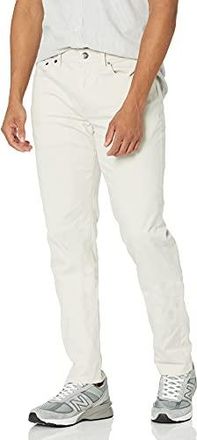 Amazon Essentials Pantalon en Sergé Stretch 5 Poches Coupe Ajustée Homme, Gris Pierre, 34W / 30L