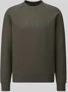 HUGO BOSS Sweatshirt mit tonalem Logo-Schriftzug Modell Salbo