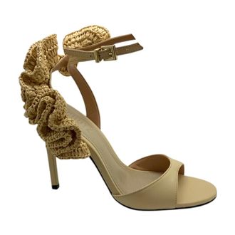 Schutz Sandale mit Stoffaccessoires - - Shoes - Damen - Beige - 38 EU