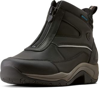 Ariat Womens Telluride Zip Waterproof Boots in Black, B Medium Width, Size 38.5, by Ariat