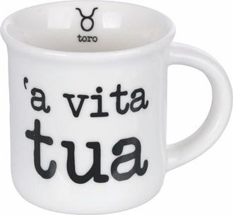 Villa D'Este Home Tivoli Kaffeebecher 90 ml Porzellan Stier S.P.Q.eRe Sternzeichen