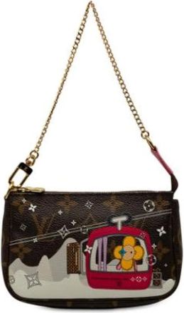 Louis Vuitton Pre-owned Mini Pochette Accessoires - Femme - Pre-owned - Brun - Taille: ONE Size