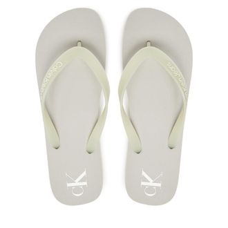 Calvin Klein Jeans Zehentrenner Calvin Klein Jeans Beach Sandal Transparent Tpu YM0YM01267 Grau