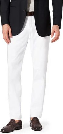 Hiltl Herren Hosen wei&szlig; Satin