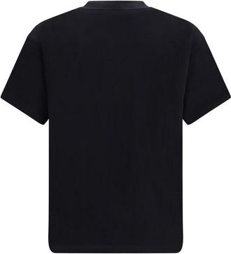 Palm Angels Mens Black Cotton T-Shirt