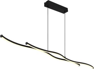 Globo Lighting Pendelleuchte Hängelampe led Deckenleuchte Esszimmerleuchte Metall Schwarz