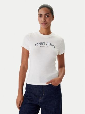 Tommy Jeans T-Shirt DW0DW22302 Wei&szlig;