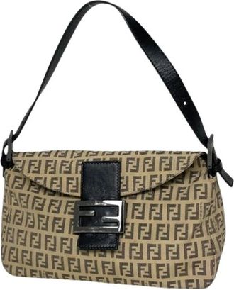 Fendi Sac bandouli&egrave;re vintage doccasion - Femme - Pre-owned - Beige - Taille: ONE Size