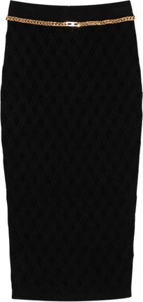 Elisabetta Franchi Femme, Jupes, Noir, Taille: 36 FR Elisabetta Franchi Skirts