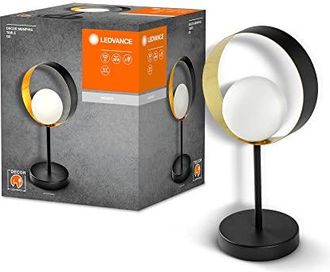 Ledvance DECOR Memphis Tischleuchte, schwarz/gold, mit G9 Sockel für den einfachen Austausch des Leuchtmittels, kann mit einfacher oder smarter Lampe bestückt 