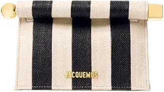 Jacquemus Femme, Sacs, Blanc, Taille: ONE Size La Petite Pochette Rond Carr&eacute;