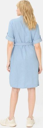 Camel Active Sommerkleid mit Knopfleiste Dreiviertelarm