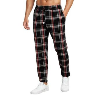 Generic Pantalon de jogging pour homme - Coupe droite - Pantalon de surv&ecirc;tement - Coupe droite - Pantalon de jogging stretch - Taille &eacute;lastique - Pantalon de 
