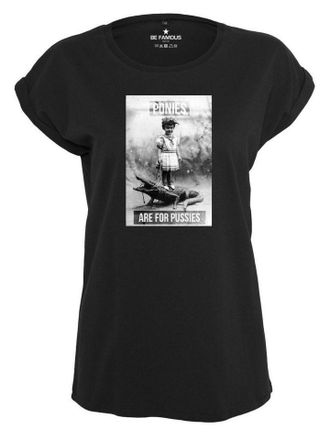 Be Famous Print-Shirt Classic Roll Up Pussies (1-tlg., keine)