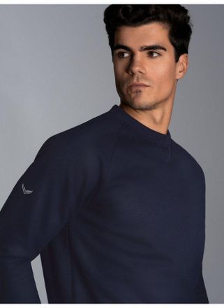 Trigema Sweatshirt TRIGEMA Sweatshirt mit angerauter Innenseite