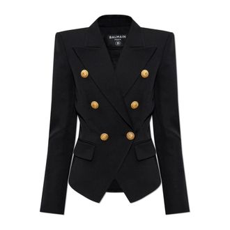 Balmain Doppelreihiger Blazer - - Jackets - Damen - Schwarzk - XS
