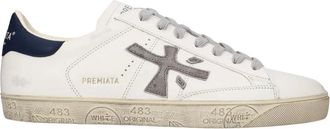 Premiata Homme, Chaussures, Blanc, Taille: 41 EU Steven Leather Baskets