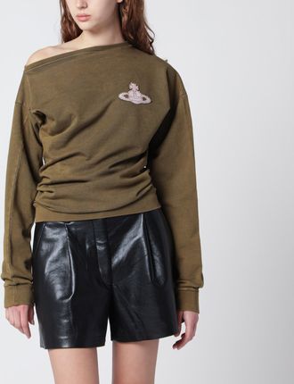 Vivienne Westwood Gr&uuml;nes Hebo-Sweatshirt mit Orb-Logo