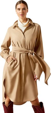 Ariat Womens Culham Dress Long Sleeve in French Khaki, Size X-Large, by Ariat