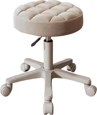 Generic Verstellbarer Drehstuhl mit Rollen, ergonomischer Schmink- und Friseurhocker f&uuml;r M&auml;dchen und Teenager, stilvoller Schminkstuhl f&uuml;r Schlafzimmer, Wohnz