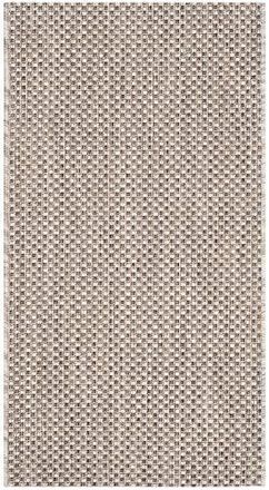 Safavieh Tapis Contemporain Pour Salon, Salle à manger, Chambre à coucher - Courtyard Collection, Tapis à poil court, Beige et marron, 122 X 170 cm