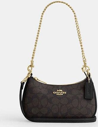 Coach Teri Mini-Umhängetasche aus Signature-Canvas