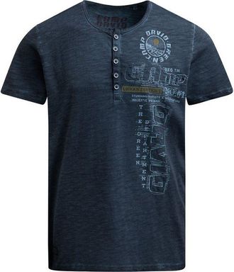 Camp David Rundhalsshirt aus Baumwolle
