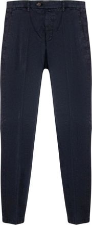 BRIGLIA 1949 Homme, Pantalons, Bleu, Taille: L Chinos en coton stretch