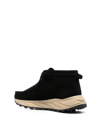 Clarks Mens Wallabee Eden Desert Boots Black Shoes >