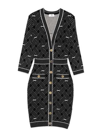 Elisabetta Franchi Robe Au Genou - Noir