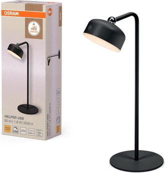 Osram LED-Leuchte mit USB-Akku, 3000 K, Touch-DIM, magnetischer Wandhalterung, als Tischleuchte, Klemmleuchte oder Nachtlicht flexibel einsetzbar